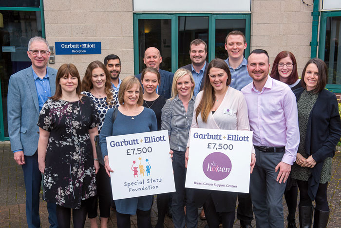 Accountancy firm Garbutt + Elliott raises £15,000 for chairty and names ...