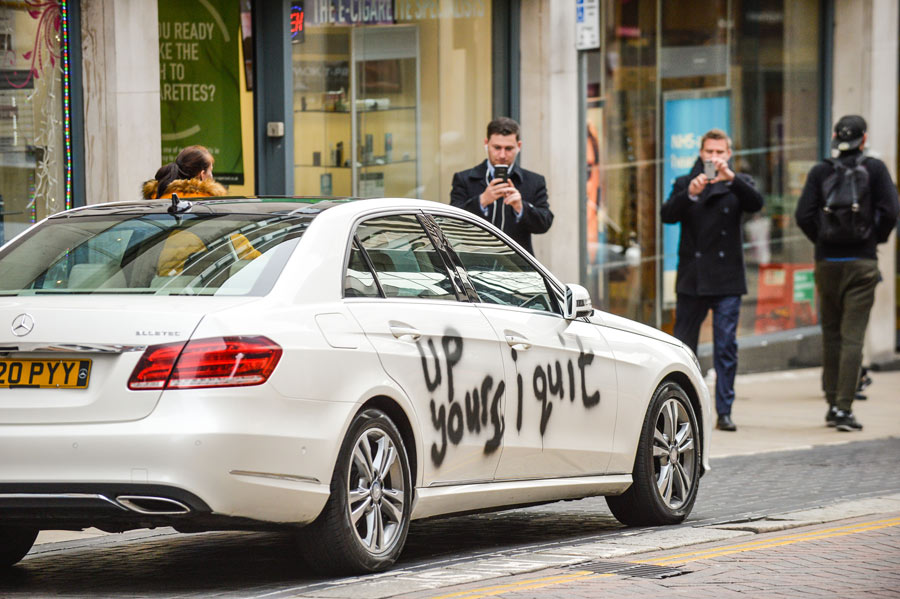 The Real Story Behind the Graffiti Car Resignation Letter in Leeds ...