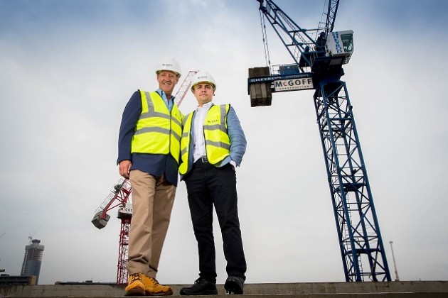 Construction milestone celebrated at Salford's Downtown development ...