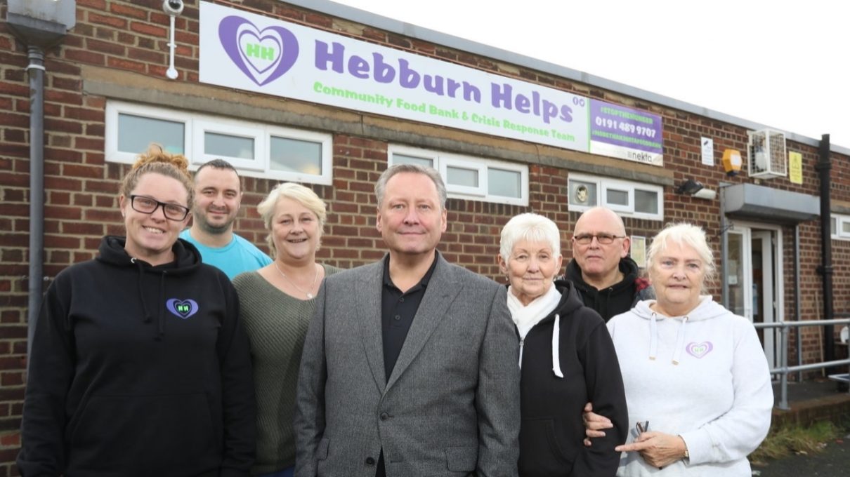 Company donation to support Hebburn Helps charity - Business Up North
