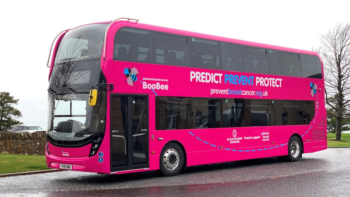 The ‘BooBee’ bus arrives in the North East to raise awareness of breast ...