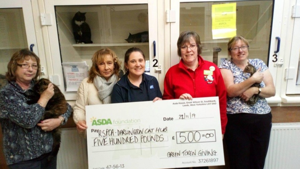 RSPCA Cat Hub Awarded £500 By Asda Shoppers - Business Up North