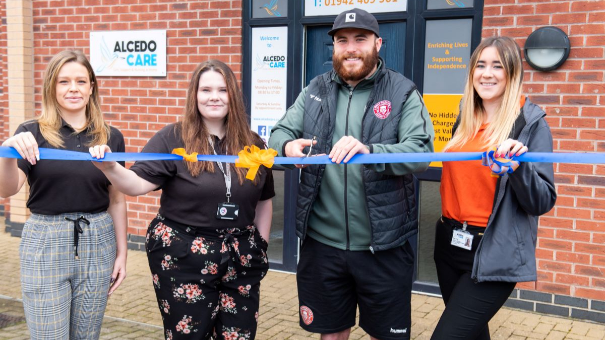 Alcedo Care opens office in Wigan with Wigan Warrior Jake Bibby ...