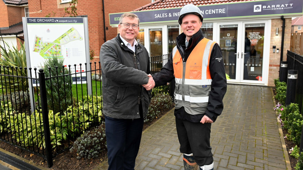 Peter Gibson meets award-winning Darlington Site Manager at nearby ...