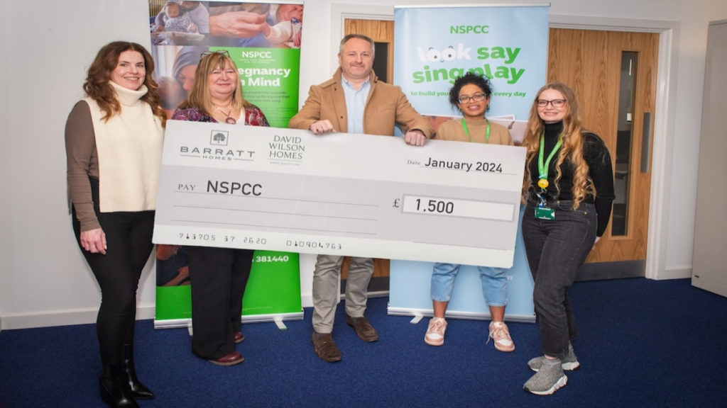 NSPCC receives £1,500 donation from local Homebuilder - Business Up North