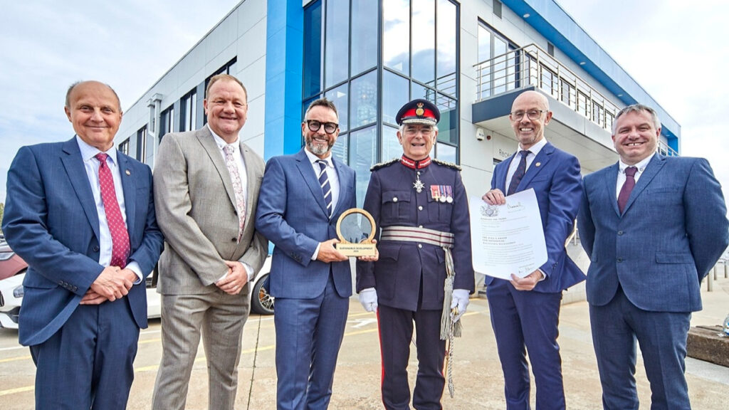 Royal red letter day as Integra Buildings is presented with The King’s ...